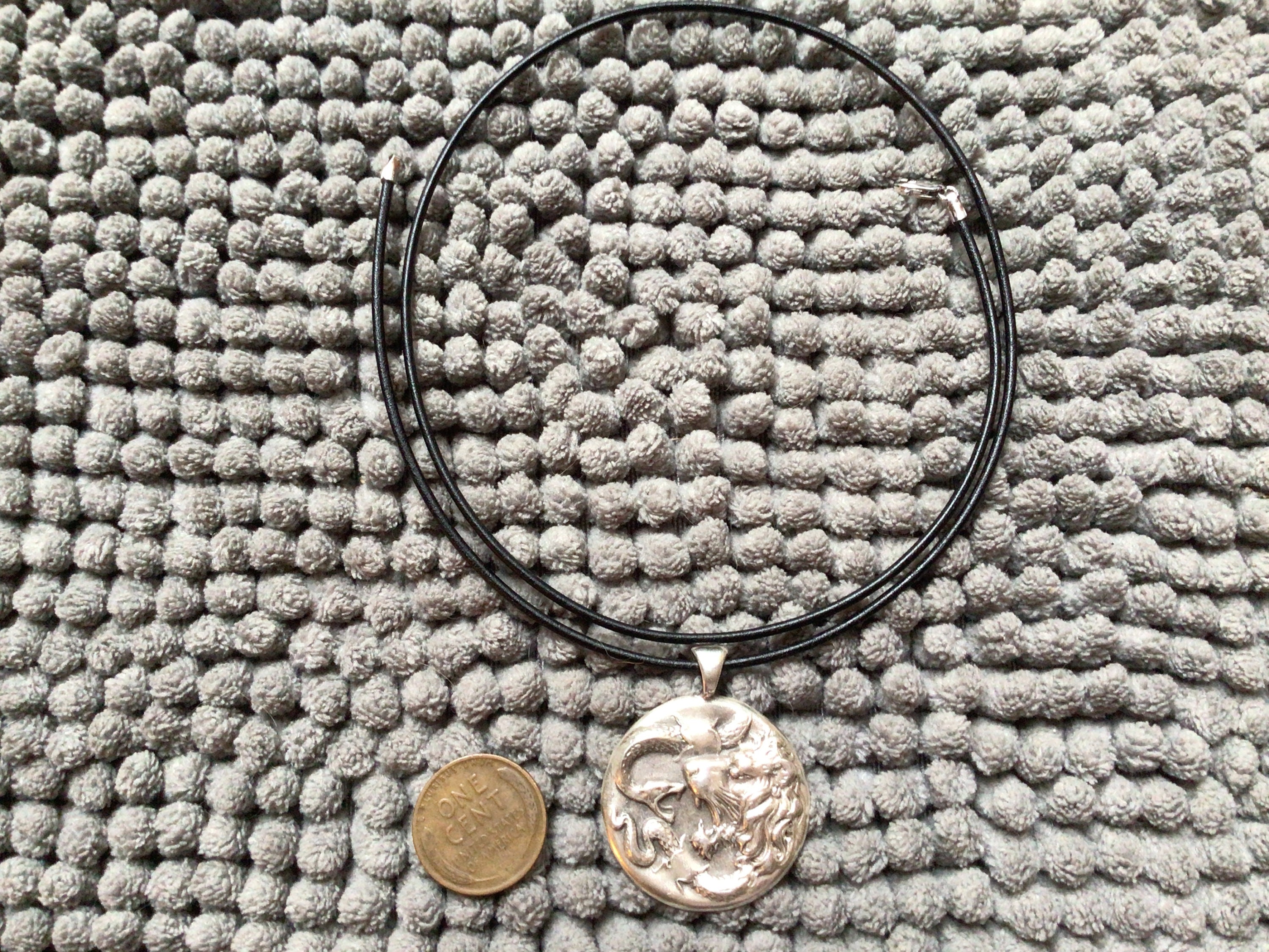 Handmade in USA Solid Sterling Silver Lion Serpent Unique Battle Scene ...