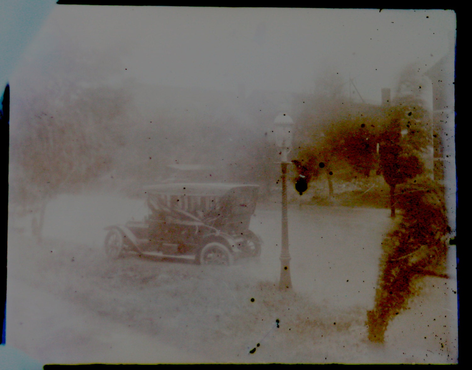 Antique Photographic Negative Glass Plate Spooky 1910 Touring - Etsy