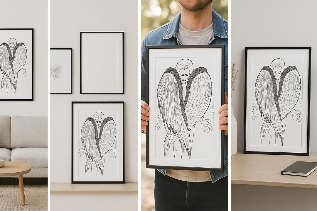 Ashes of the Seraphim – Printable Angel Art Digital Download - Etsy