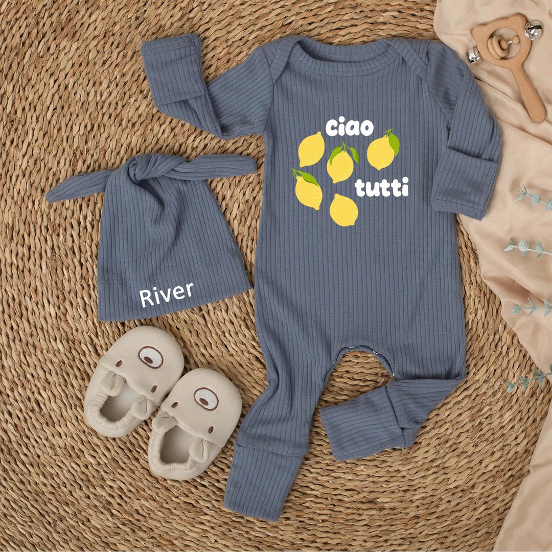 Ciao Tutti Baby Bodysuit, Cute Italian Lemon Baby Bodysuit, Italian ...