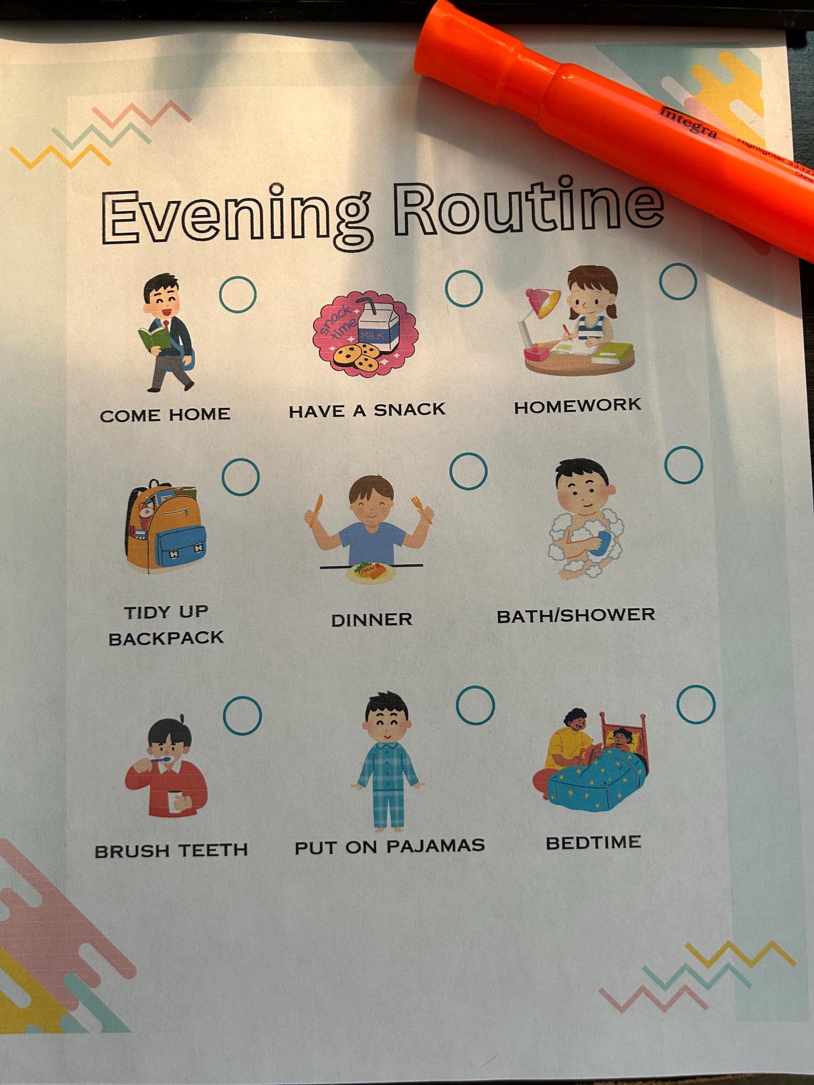 Kids Morning & Night Routine Charts: Fun Habit Tracker (digital ...