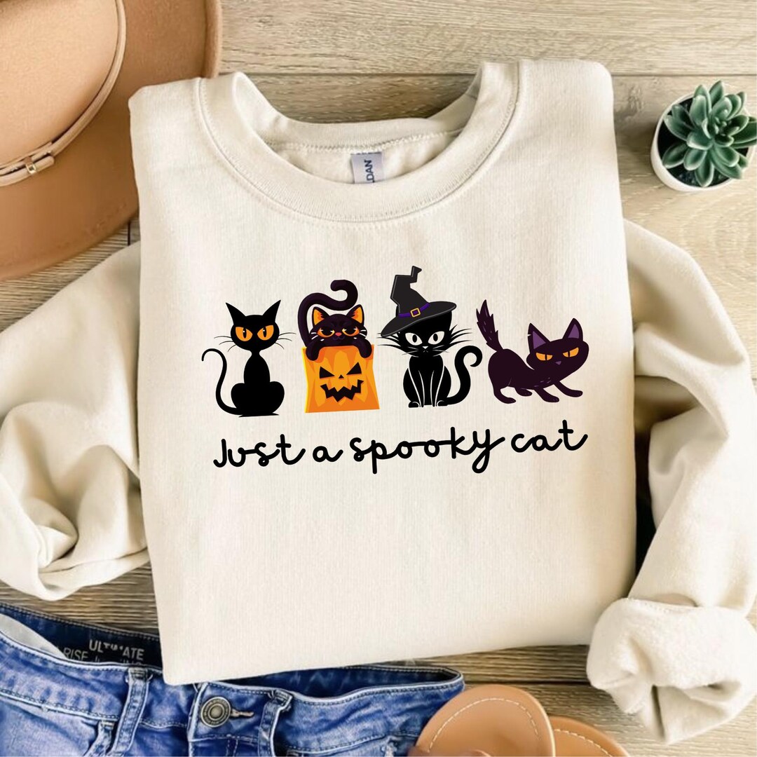 Spooky Halloween Cat PNG: Funny Costume Sublimation (digital Download ...
