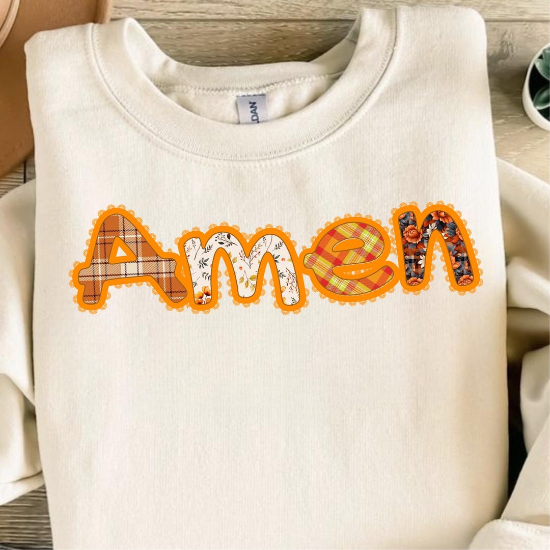 Amen Fall Floral PNG, Floral Amen Png, Preppy Fall Christian Png, Amen ...