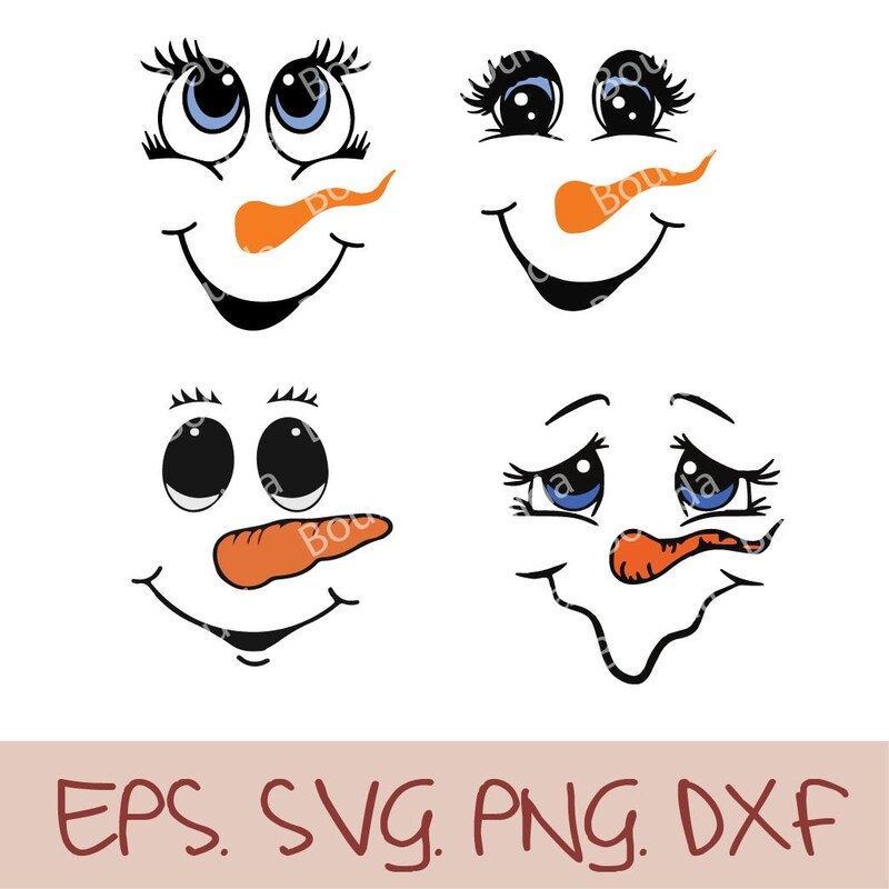Snowman Eyes Clipart - Etsy