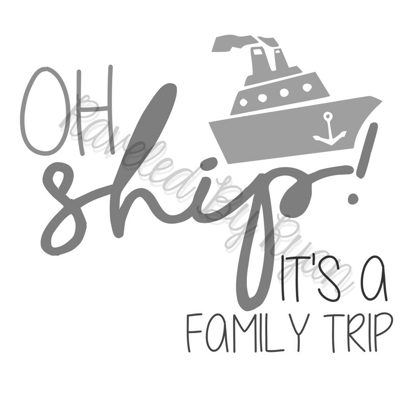 Cruise SVG Family Cruise Oh Ship Design Drink Package | Etsy