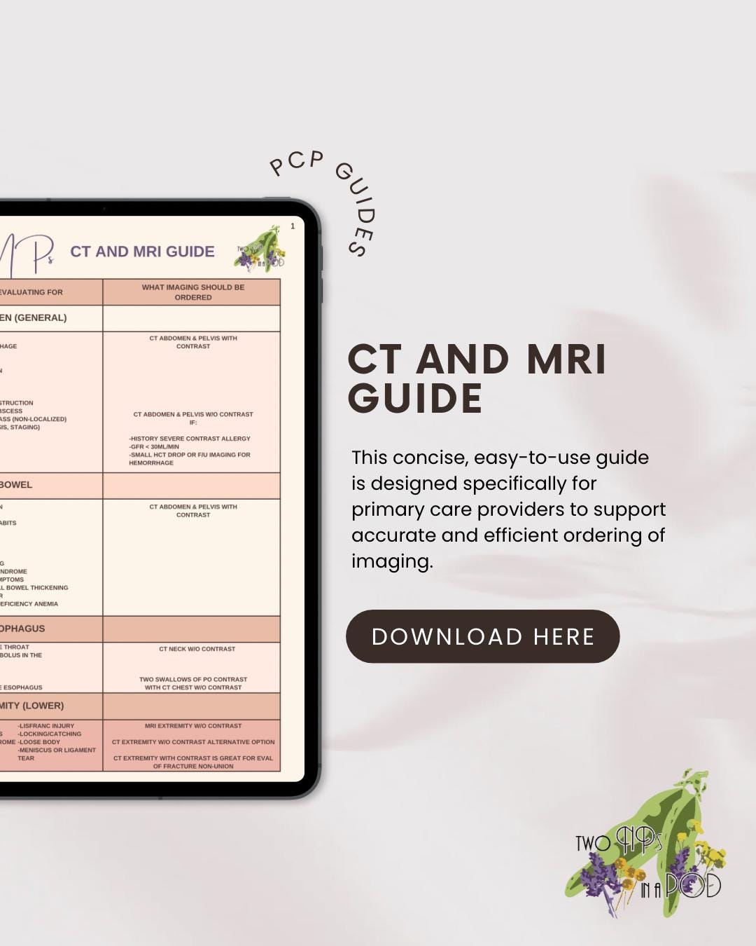 CT and MRI Ordering Guide for Primary Care Providers - Etsy