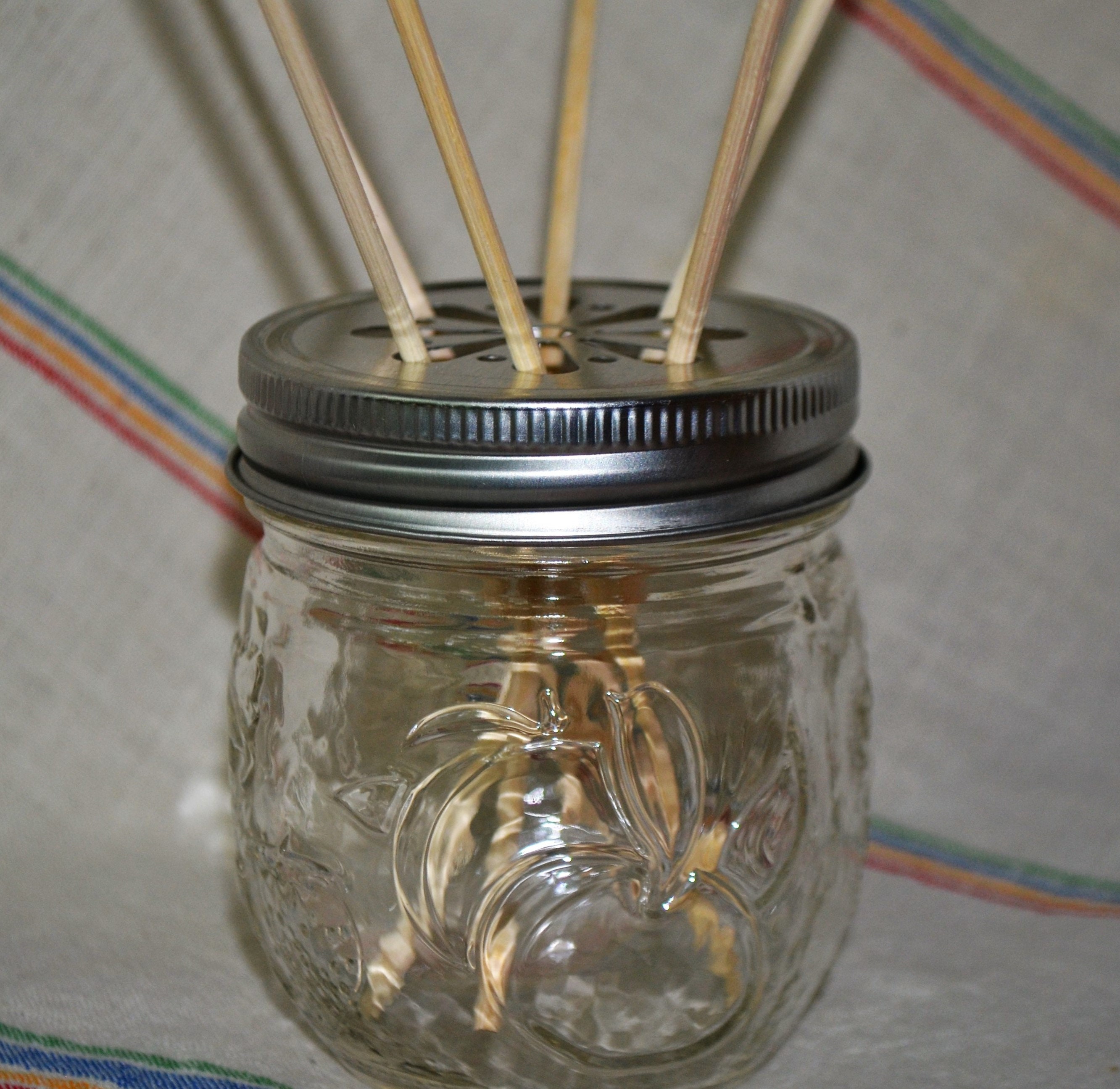 Fragrance Oil Diffuser Kit With Rattan Reeds and Embossed Mason Jar - Etsy