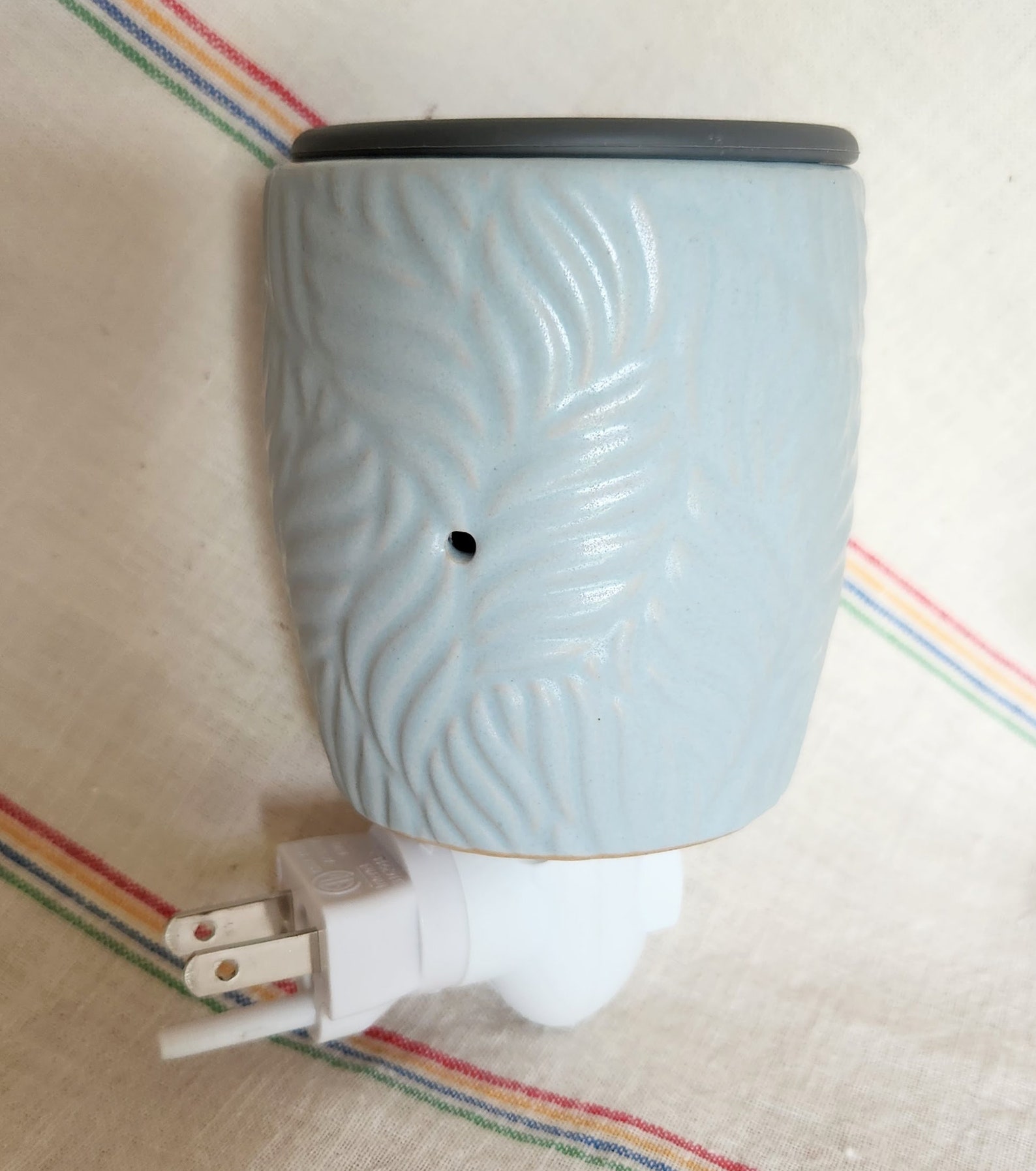 Electric Wall Outlet Plug-in Melter, Soft Blue, Soy Wax Melts Included ...