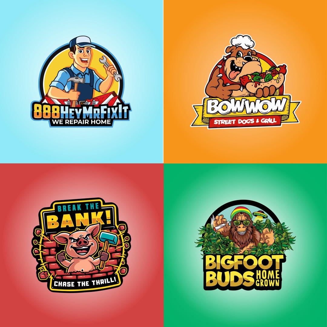 Custom Mascot Logo Design, Modern Brand Identity Creator, Professional ...