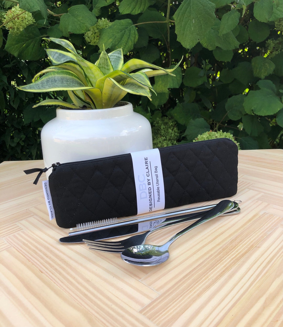 Zero Waste Reusable Utensil Set, Eco Friendly Stainless Steel Set, a ...