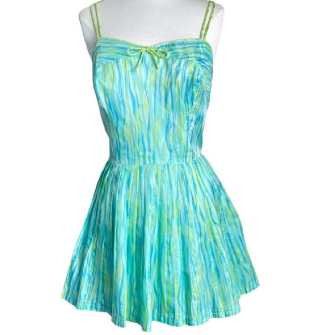 Vintage 50s Gabor Skirted Swimsuit Retro Romper Playsuit Fit & Flare - Etsy