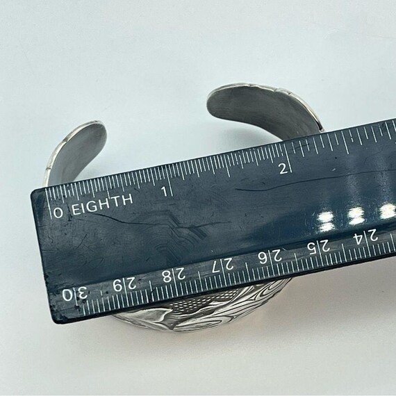 Silver Bill Helin Orca Whale Solitude Cuff Bracelet T… - Gem