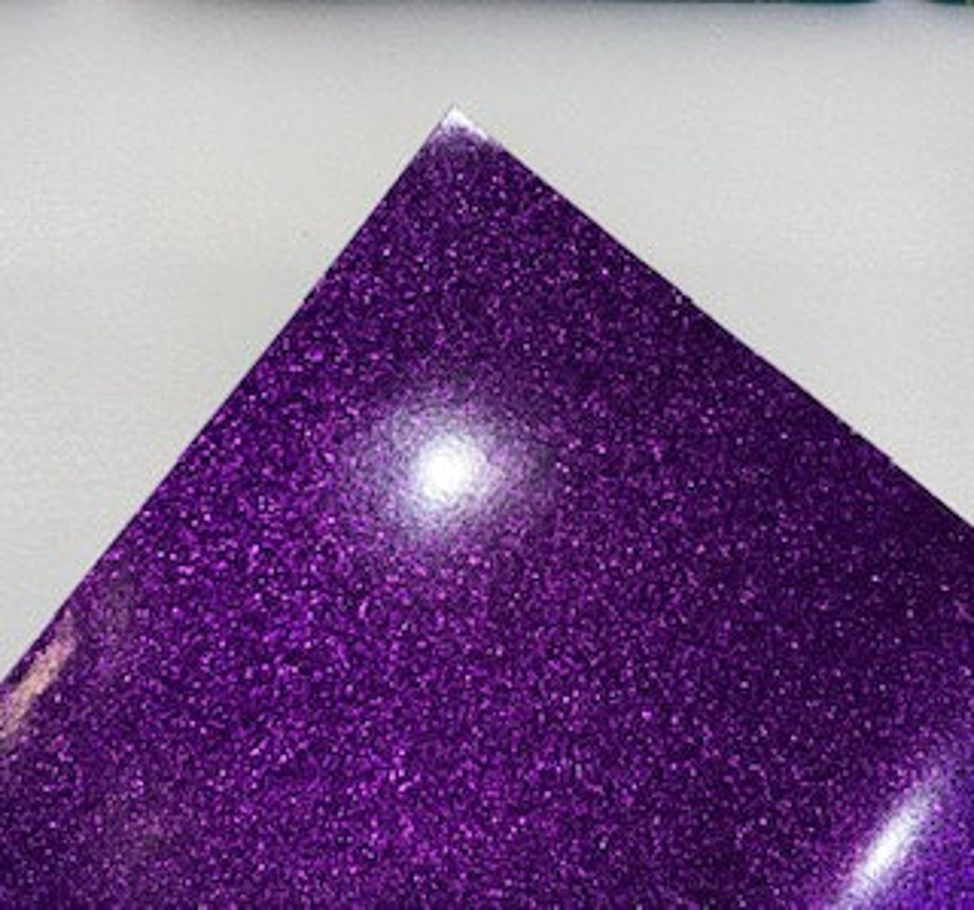 Mirror Bright Purple Glitter Vinyl//sewing Vinyl//embroidery Vinyl ...