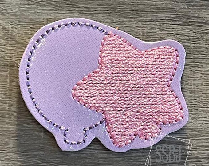 New Year Balloon and Star//new Year Feltie//feltie Machine Embroidery ...