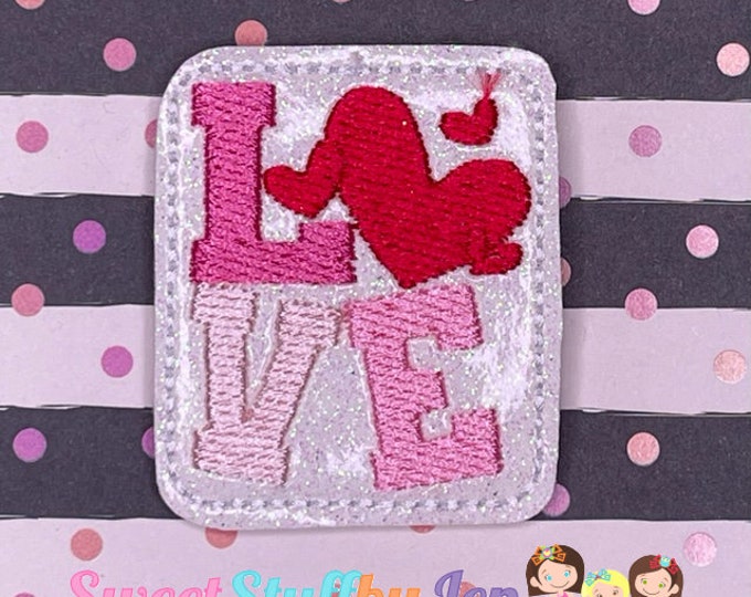 LOVE Multi Hearts//feltie Machine Embroidery Design//feltie Designs ...