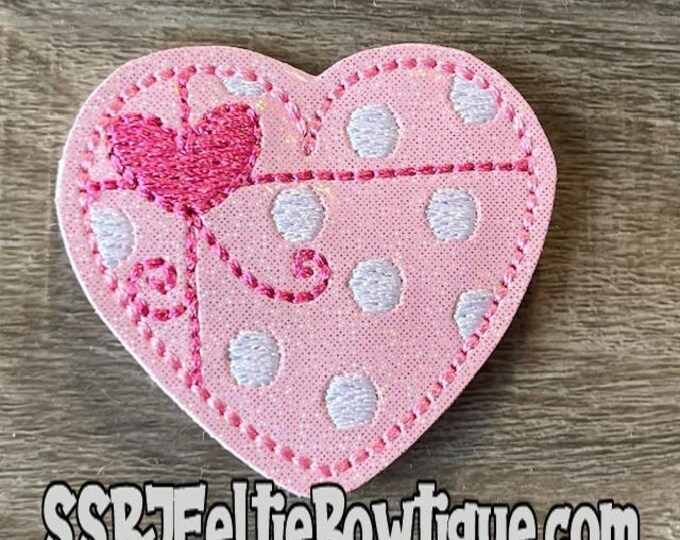 Valentine Heart Candy Box//feltie Machine Embroidery Design//feltie ...
