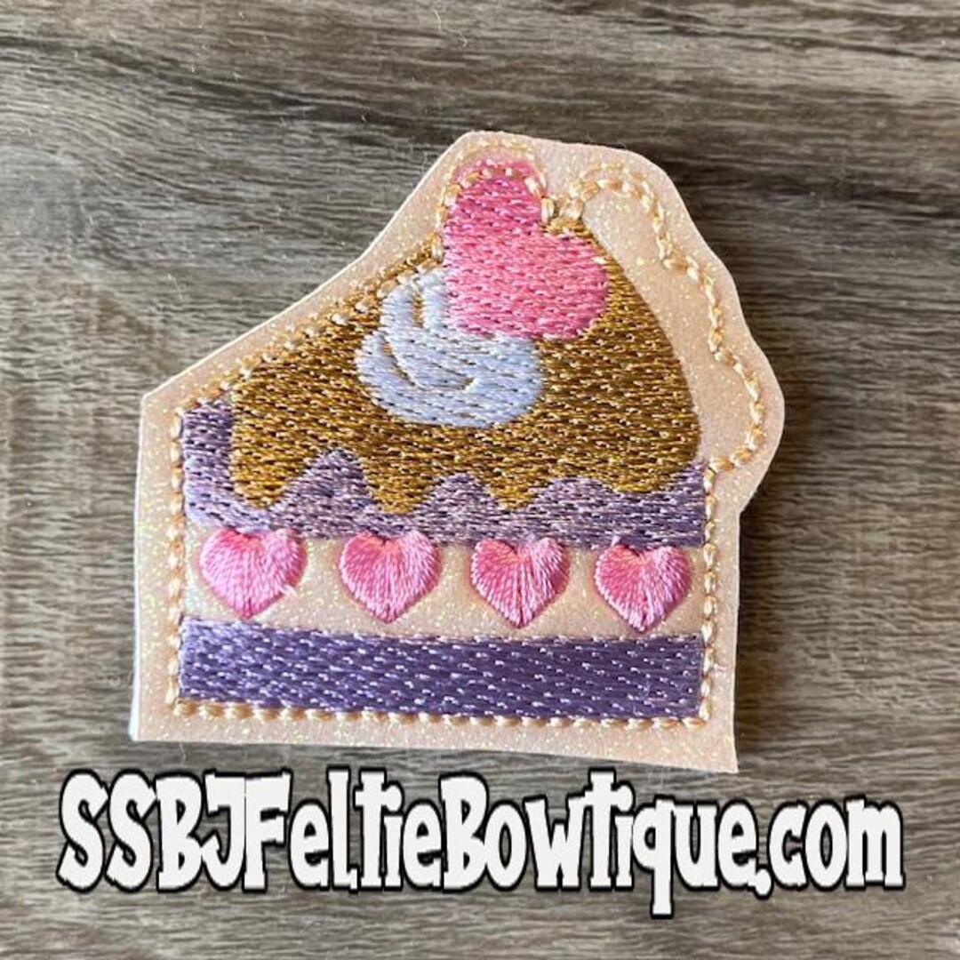 Valentine Heart Cake//feltie Machine Embroidery Design//feltie Design ...