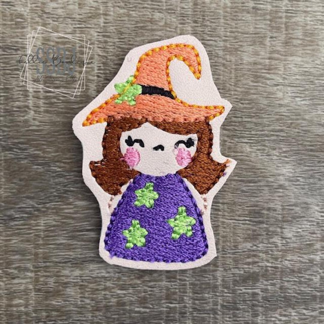 Wendy Witch//feltie Machine Embroidery Design//feltie Designs//feltie ...