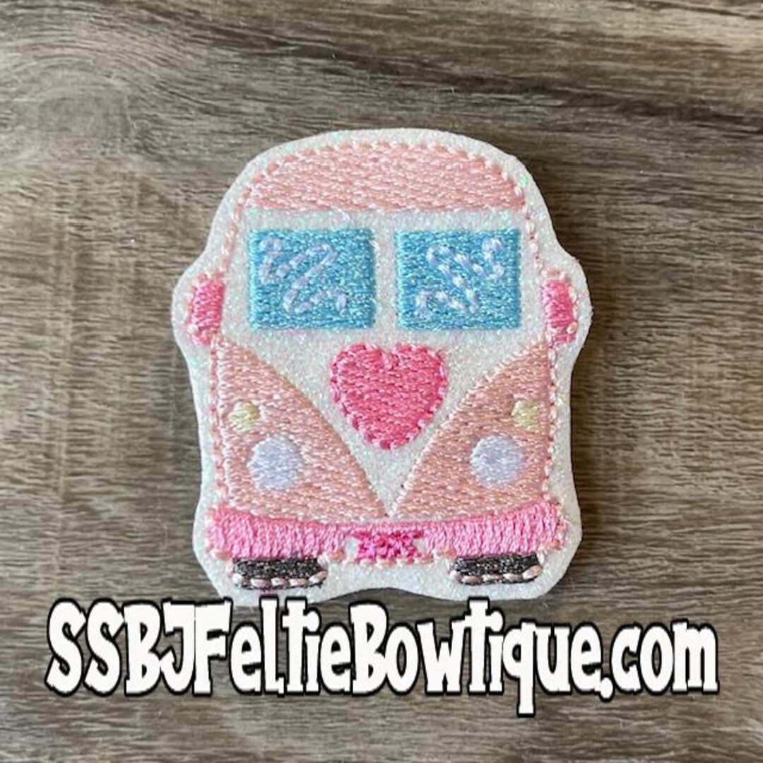 Valentine LOVE Bus//feltie Machine Embroidery Design//feltie Design ...