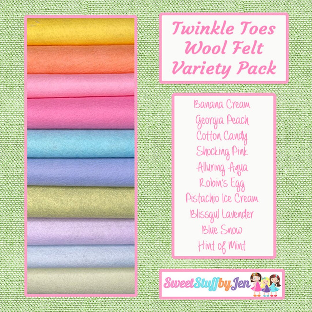 Wool Felt//twinkle Toes//wool Felt Sheets//felt Flowers//felt - Etsy