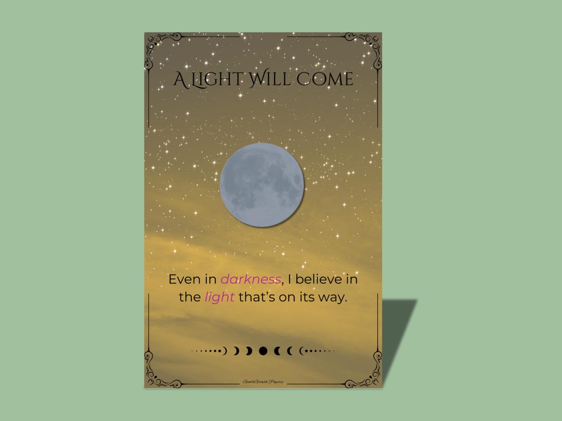 Hopeful Affirmation Cards: Printable Encouragement Deck (PDF & PNG ...