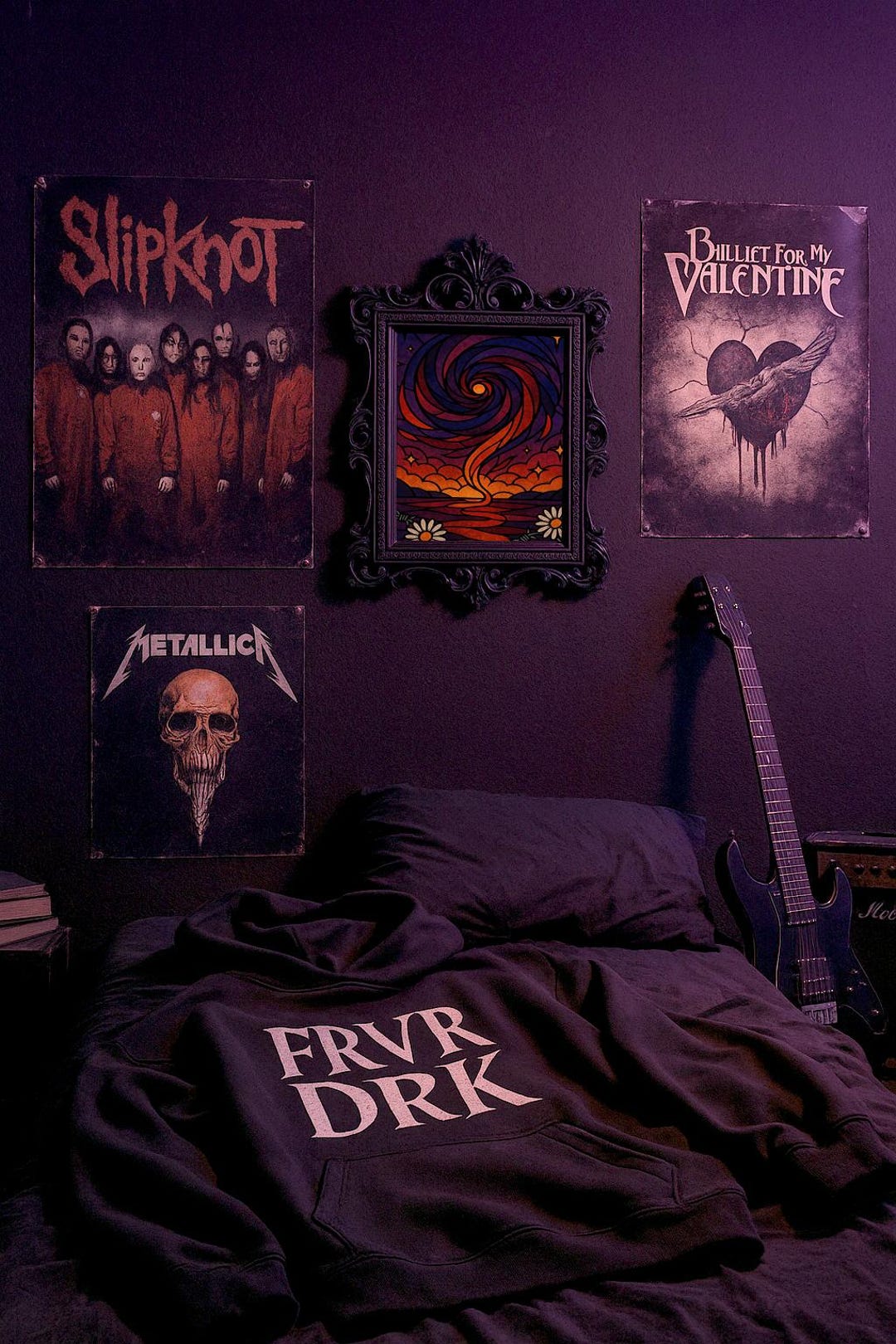 Swirl - Gothic Emo Wall Art Print - Alt Band Aesthetic Poster - Dark ...