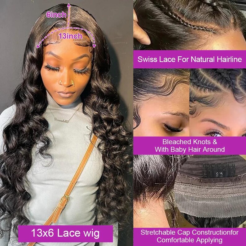 Body Wave Remy Human Hair Wig: HD Lace Frontal, Glueless, Pre-plucked ...