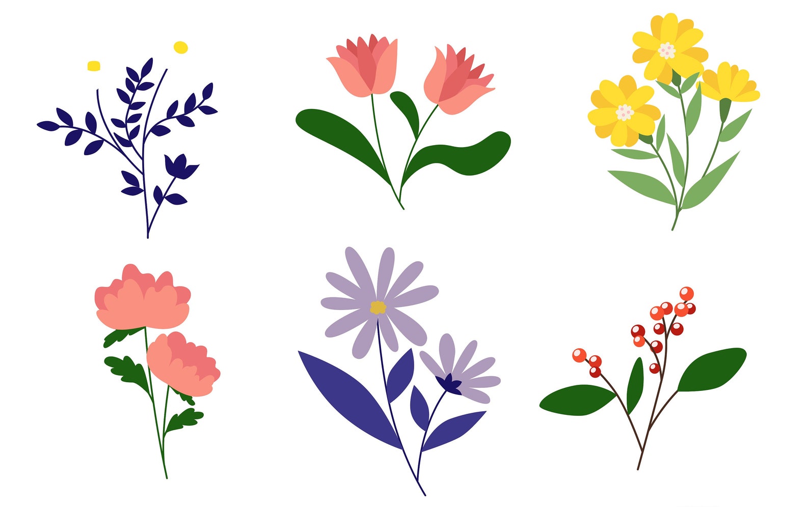 Flower Pack SVG | Flower Bundle | SVG | Vector | Bunch of Flowers ...