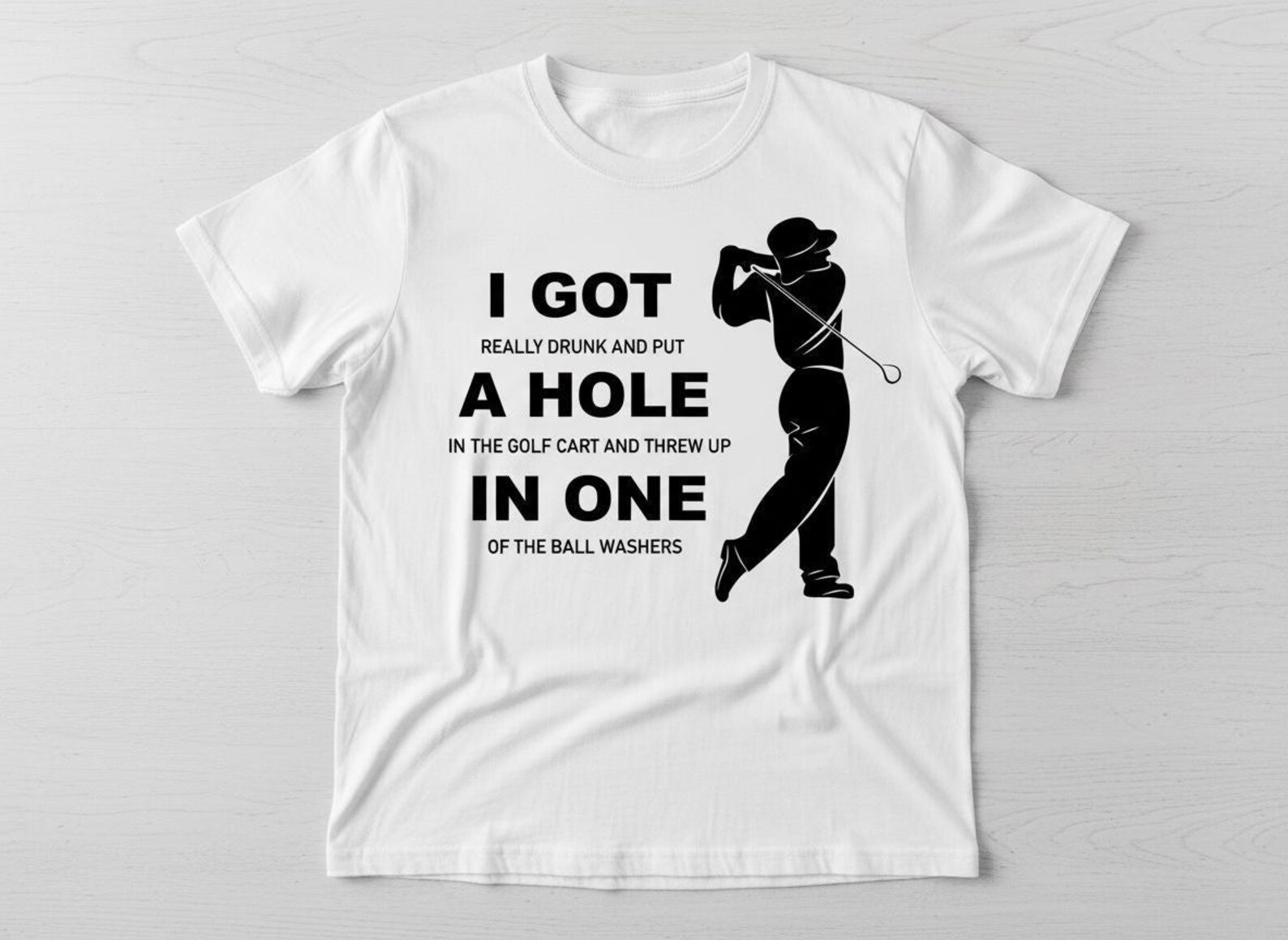 Funny Golf SVG | Drunk Golfer Hole in One Quote (digital Download ...