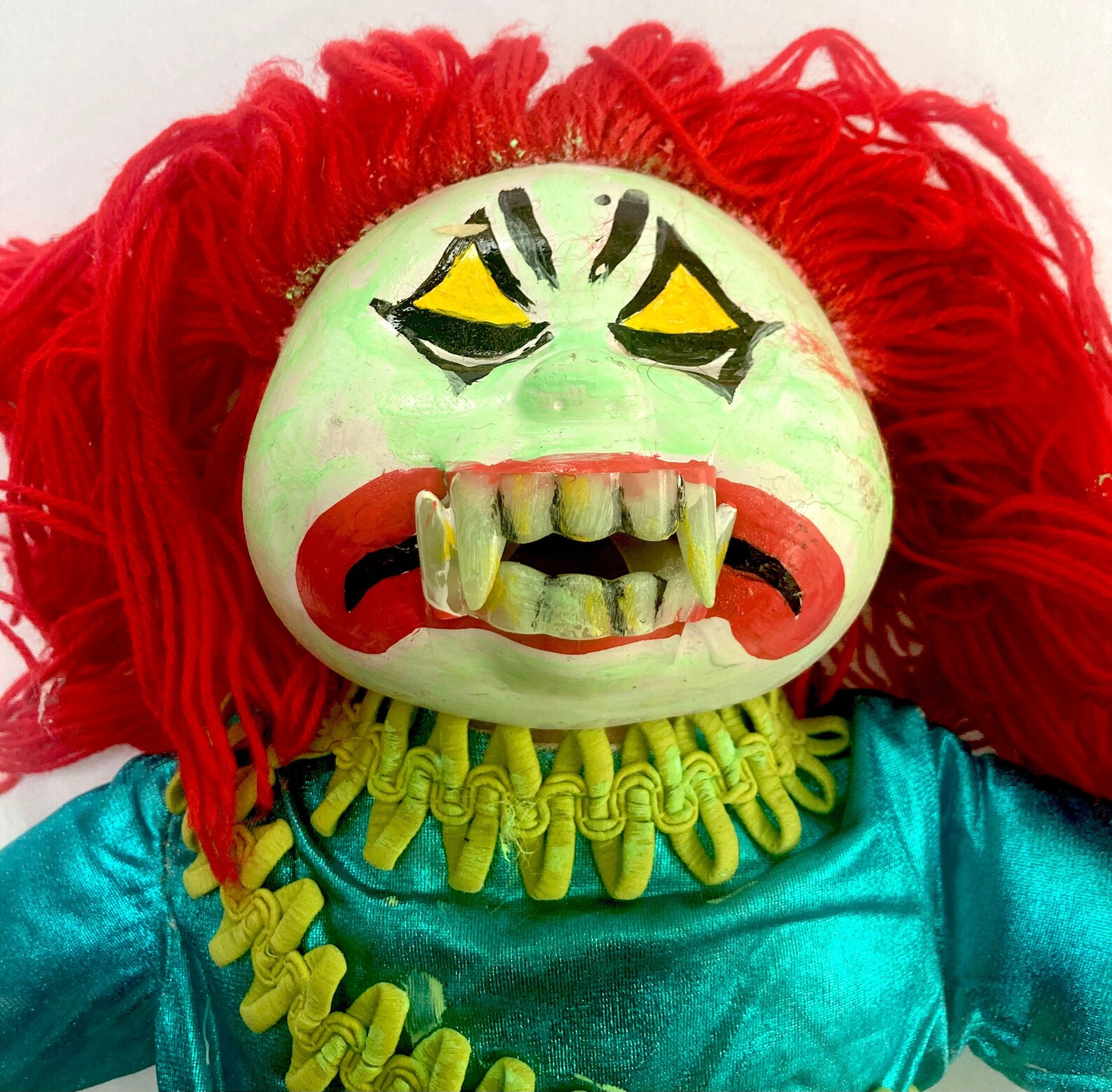 Haunted Cabbage Patch Altered Baby Doll, Vintage Halloween Decor, Red ...