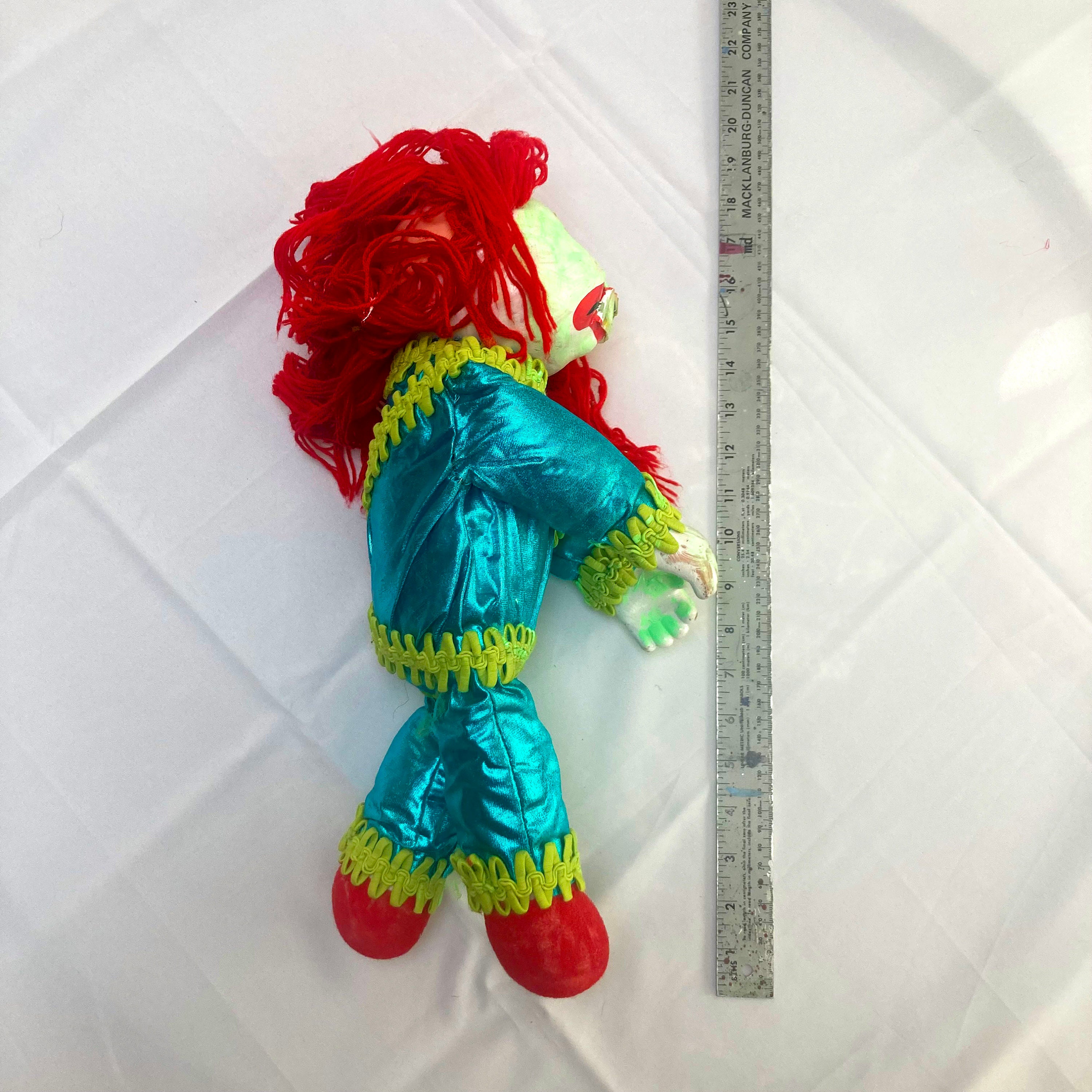 Haunted Cabbage Patch Altered Baby Doll, Vintage Halloween Decor, Red ...