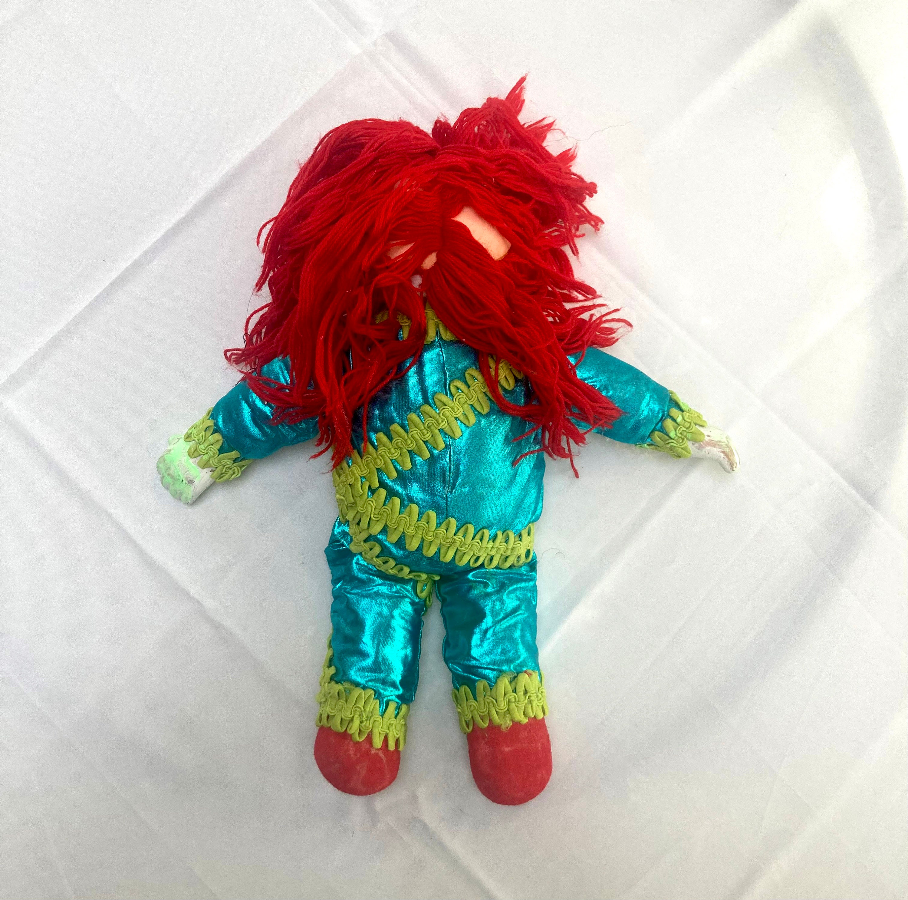 Haunted Cabbage Patch Altered Baby Doll, Vintage Halloween Decor, Red ...