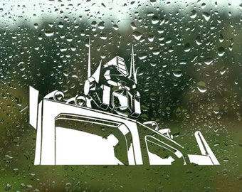 Optimus Prime Decal - Etsy
