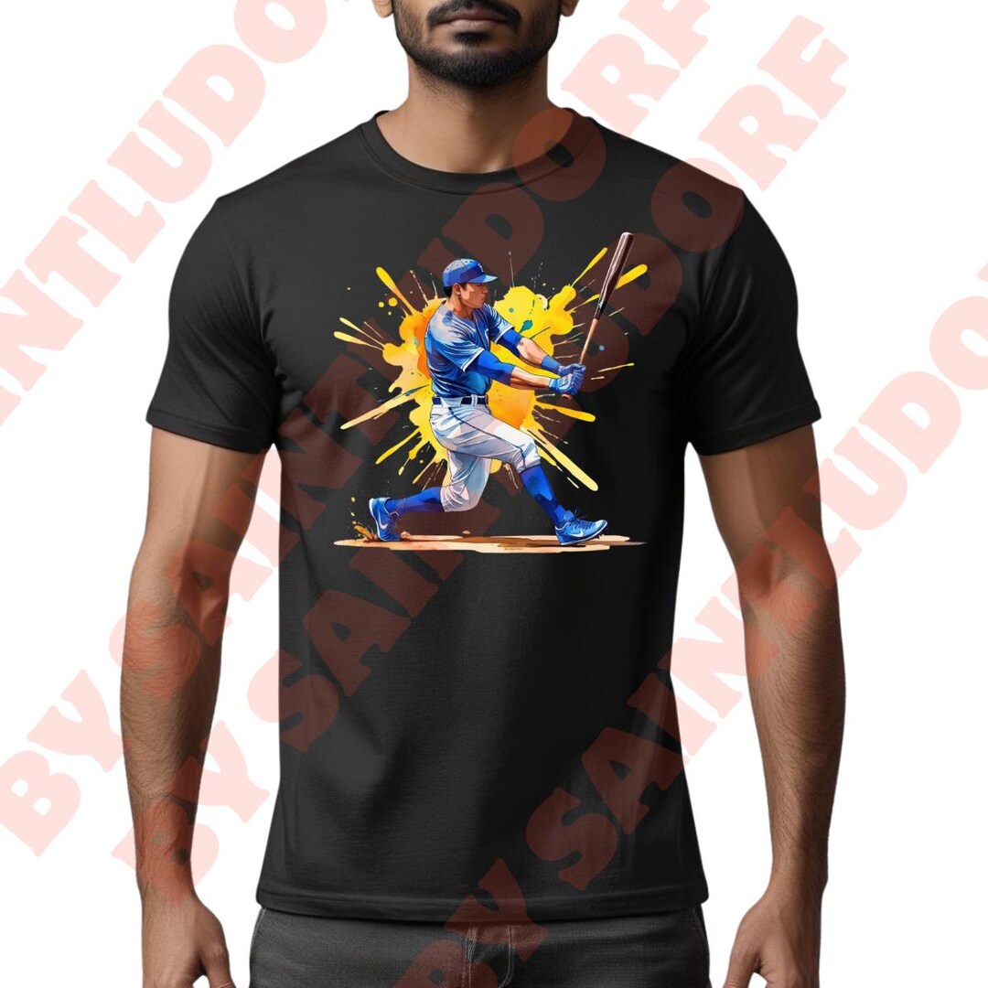 Dynamic Baseball Player Watercolor Print | Sports Art Digital Download ...