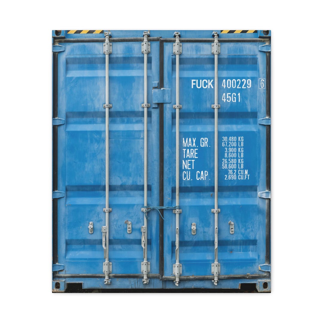 Shipping Container Door Canvas Stretched Canvas, One Size 20"x24" - Etsy