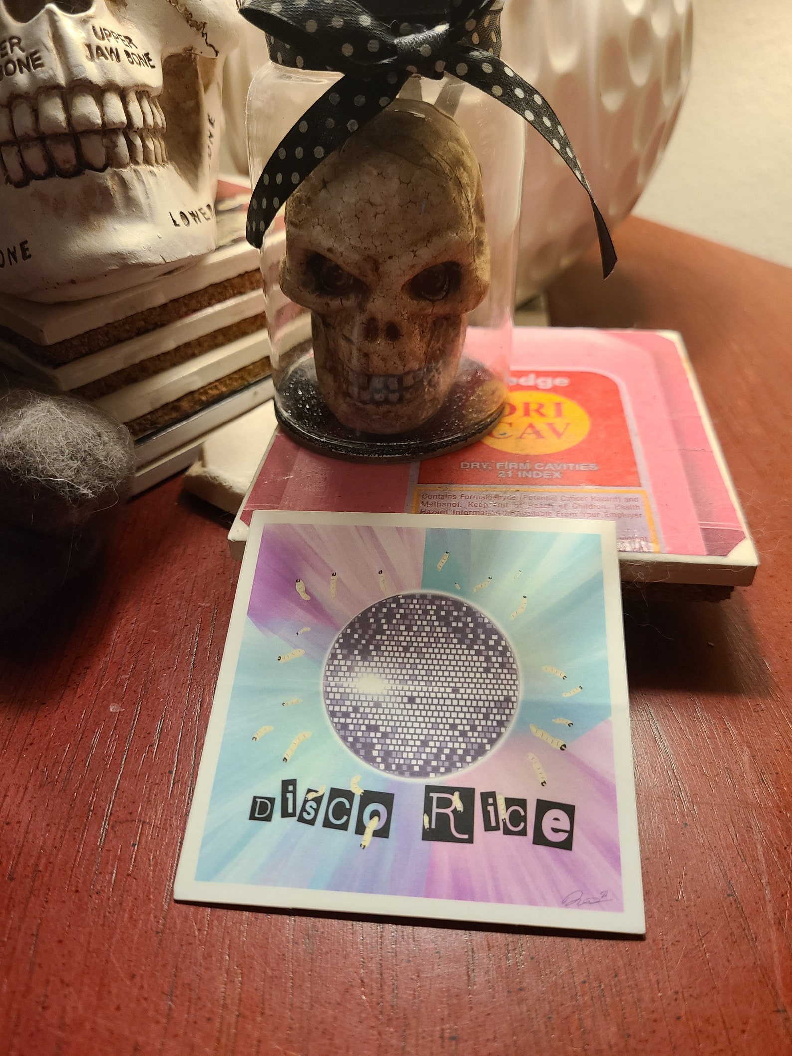 Disco Rice Sticker Matte Finish Maggots - Etsy