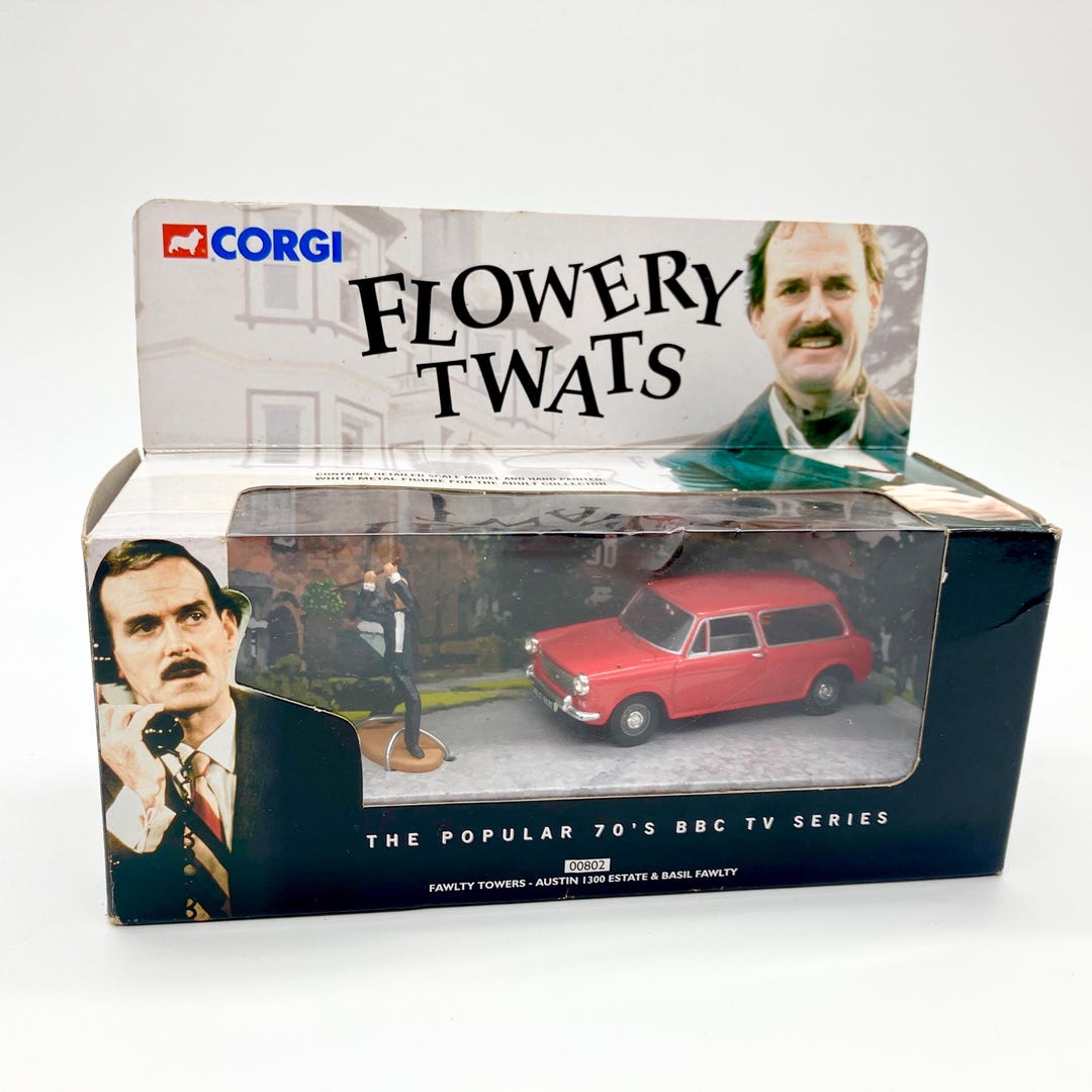 Corgi Flowery Twats Fawlty Towers Austin 1300 Estate & Basil Figure ...
