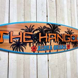 Surfboard Branding Signs, Customized Sign, Coastal Decor, Beach and ...