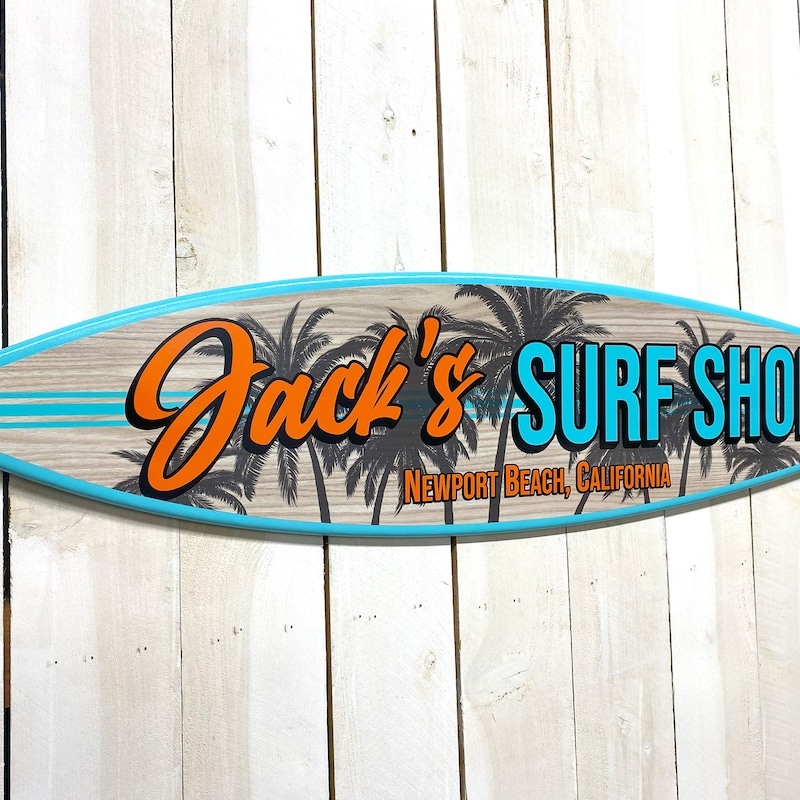 Surfboard Sign - Etsy