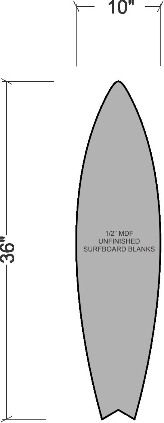 Blank Surfboard Template