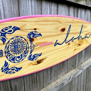 Surfboard Aloha Hawaii Surfboard Wall Art Signs Beach Tiki - Etsy