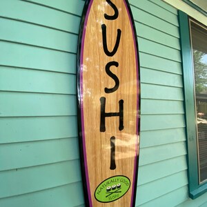 Personalized Surfboard Logo Sign: Beach Business Signage, Coastal Decor ...