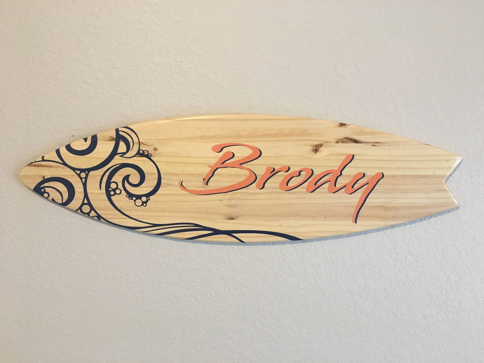 Surfboard Wall Decor Personalized Name Surfboard Signs - Etsy