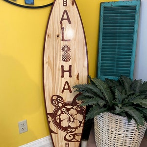 Surfboard Decor Signs, Welcome Surf Wall Decor, Custom Outdoor ...