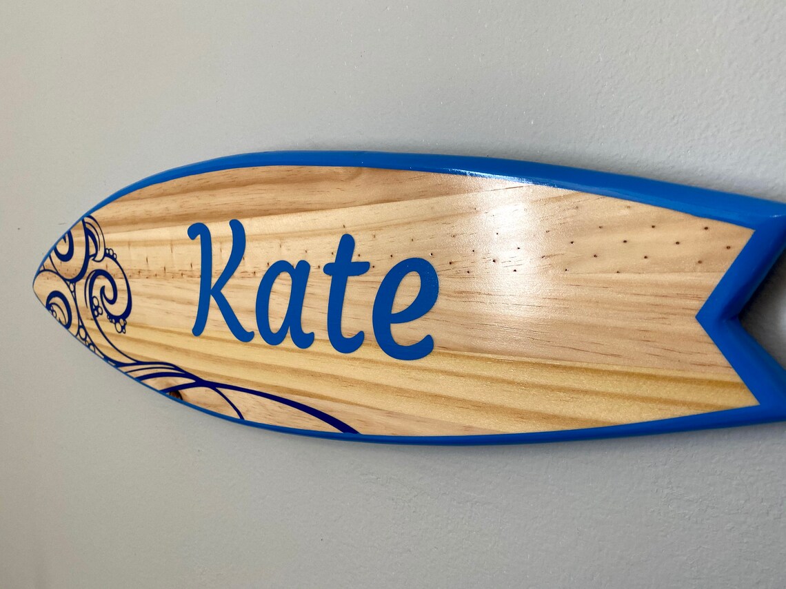 Surfboard Wall Decor Personalized Name Surfboard Signs - Etsy