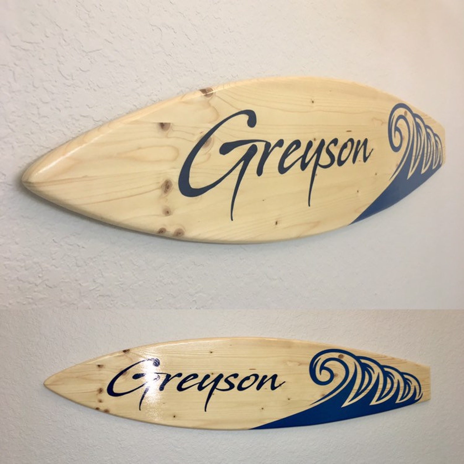 Surfboard Wall Decor Personalized Name Surfboard Signs - Etsy