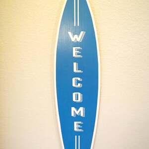 Surfboard Decor Signs, Welcome Surf Wall Decor, Custom Outdoor ...
