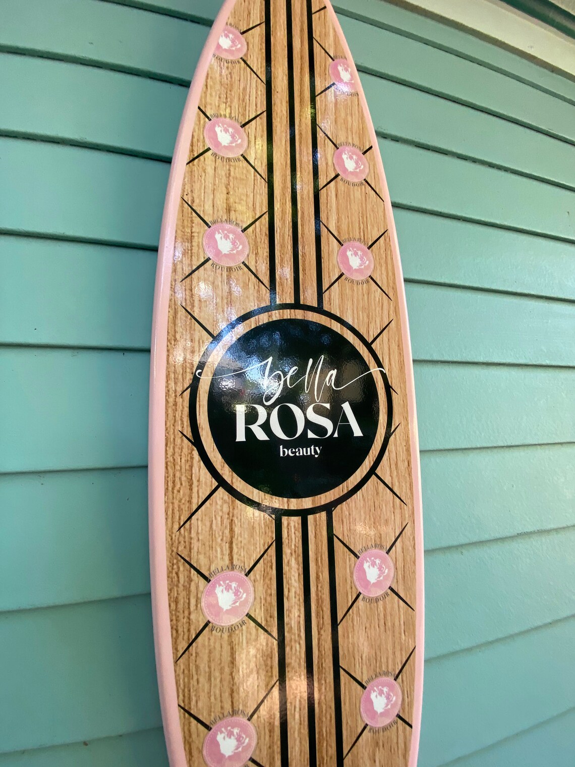 Personalized Surfboard Logo Sign: Beach Business Signage, Coastal Decor ...