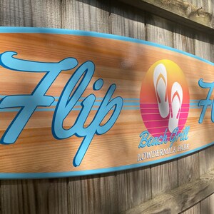Surfboard Decor Wall Hanging, Flip Flops Design, Surfboard Signs ...