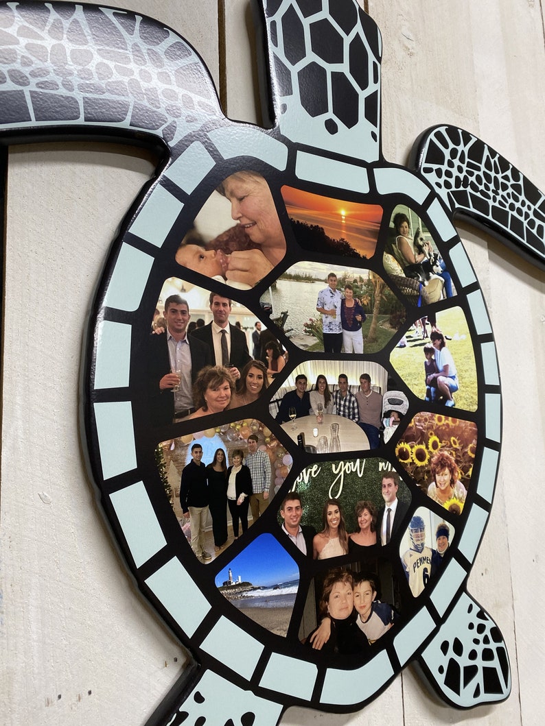 Sea Turtle Photo Collage Photo Board Turle - Etsy